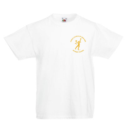 Hoole C of E PE T Shirt White – Uniformity Schools