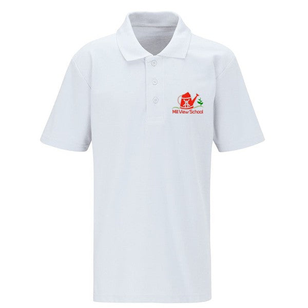 Mill View Primary Polo White – Uniformity Schools