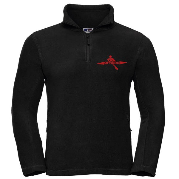 QPHS Rowing Club Unisex 1/4 Zip Fleece Black (Special Order - 3 Week D ...